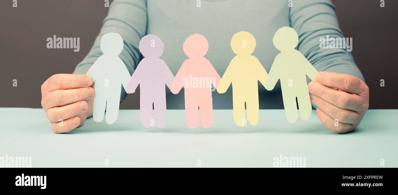 No discrimination and racism, human rights, friendship support and ...