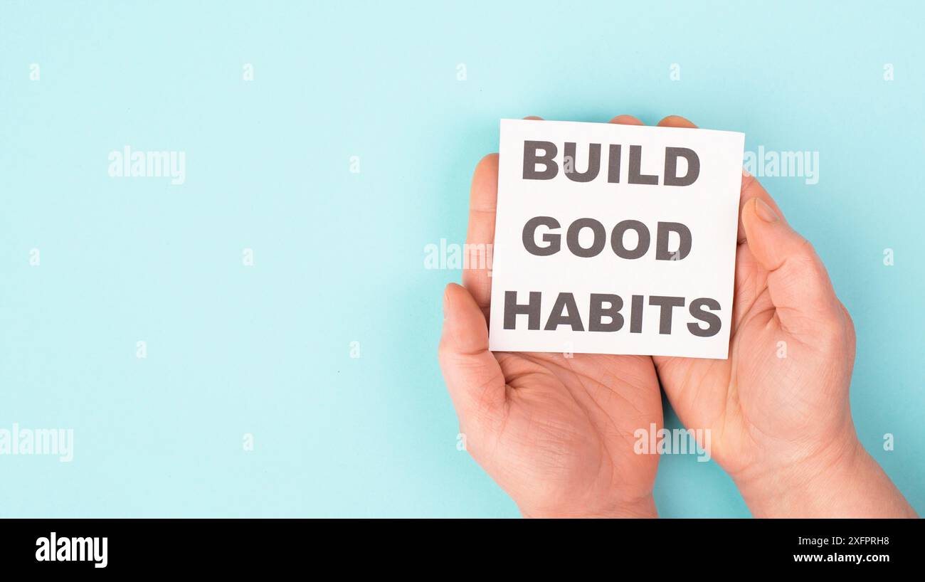Build good habits, change lifestyle, healthy and positive attitude ...