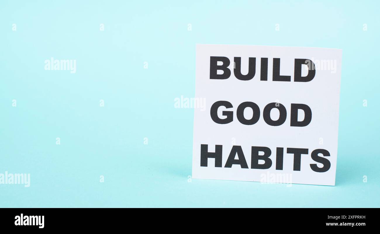 Build good habits, change lifestyle, healthy and positive attitude ...
