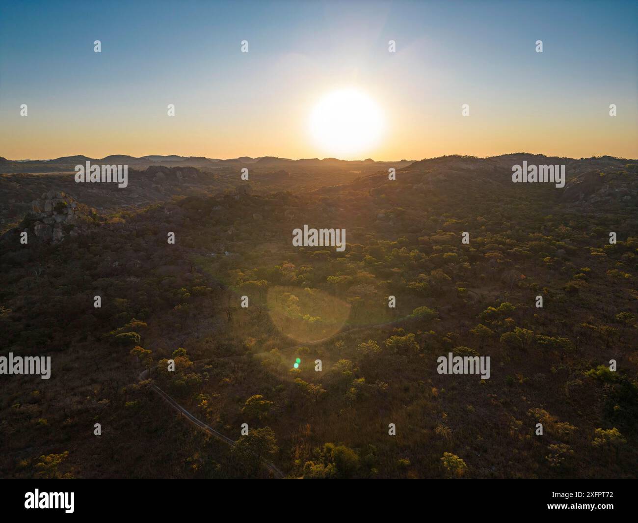 Aerial view of Matopos landscape Stock Photo - Alamy