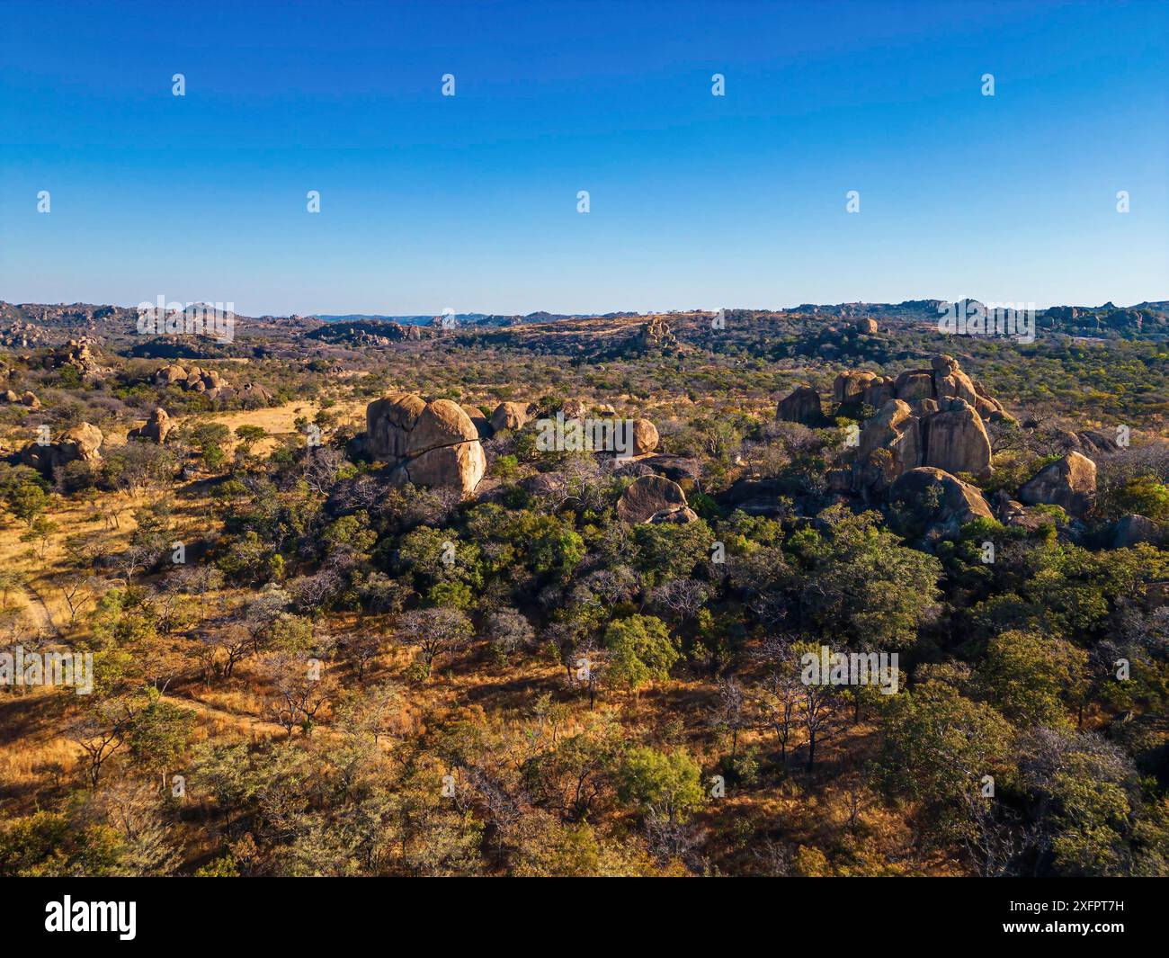Aerial view of Matopos landscape Stock Photo - Alamy