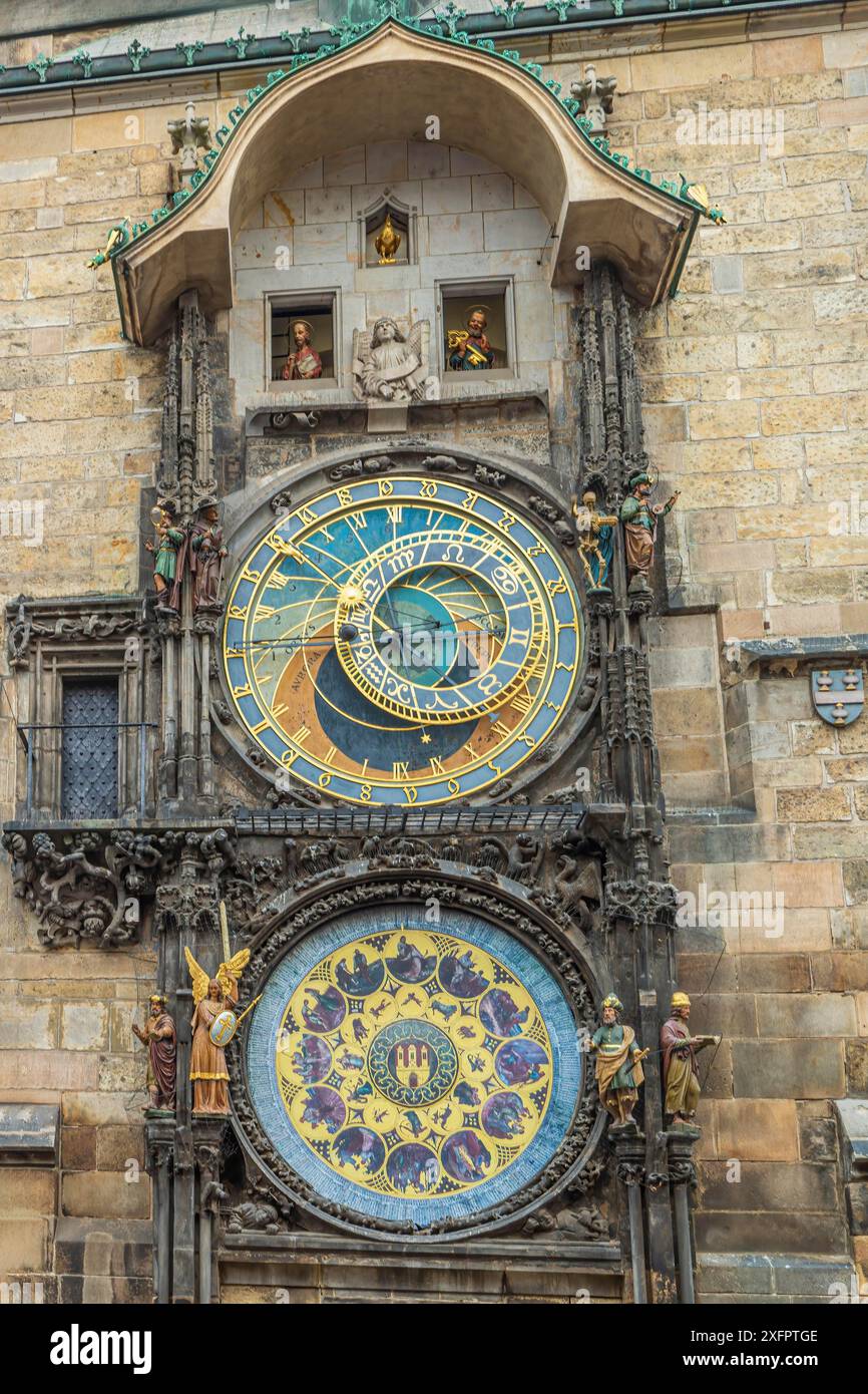 The astronomical clock in Prague Stock Photo - Alamy