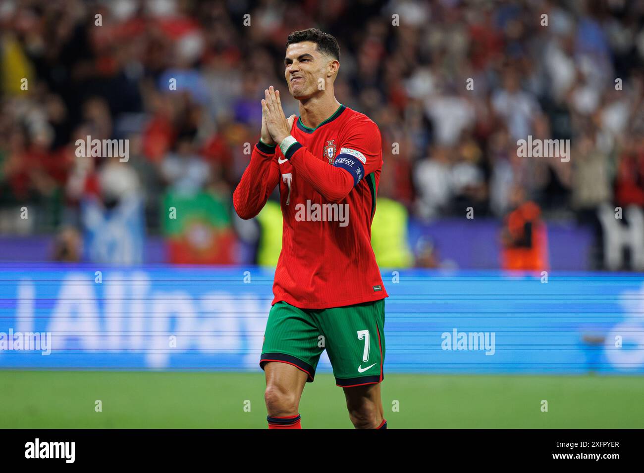 Cristiano Ronaldo seen saying sorry after second penalty during UEFA ...