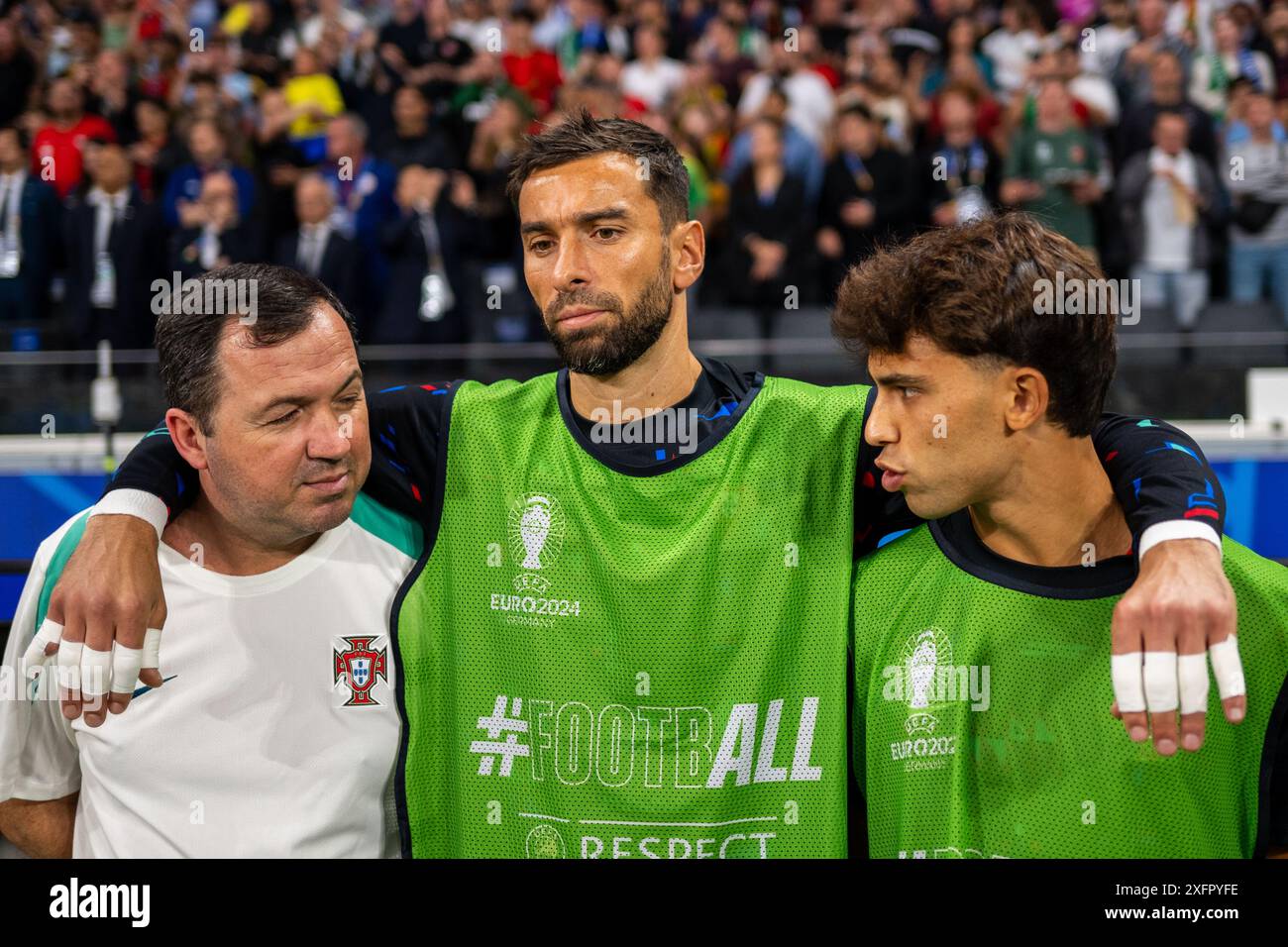 Frankfurt, Germany. 01st, July 2024. Goalkeeper Rui Patricio and Joao ...