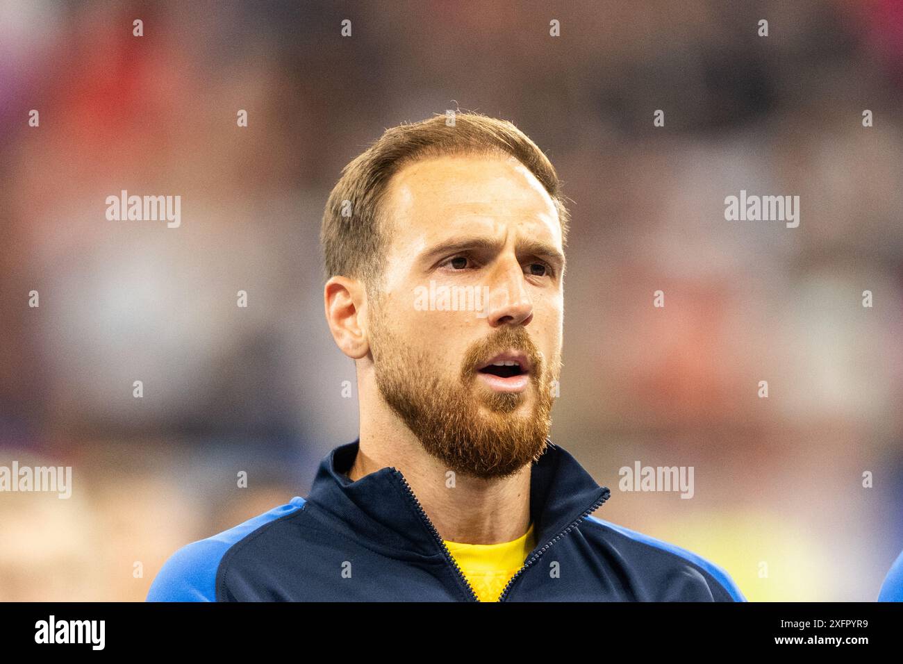 Frankfurt, Germany. 01st, July 2024. Goalkeeper Jan Oblak of Slovenia ...