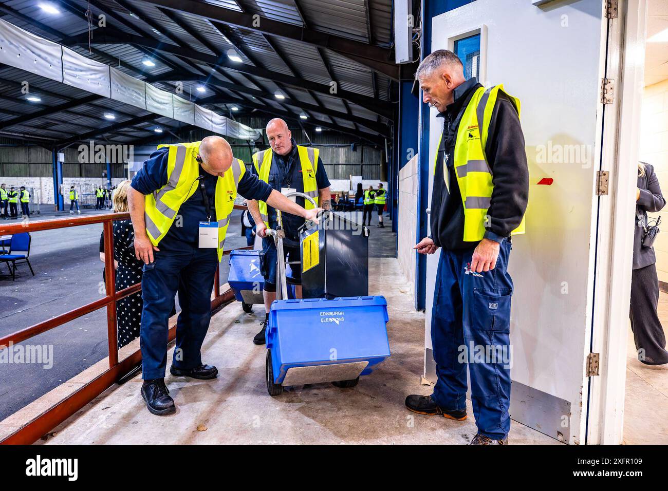 Edinburgh, United Kingdom. 04 July, 2024 Pictured: The first ballot ...