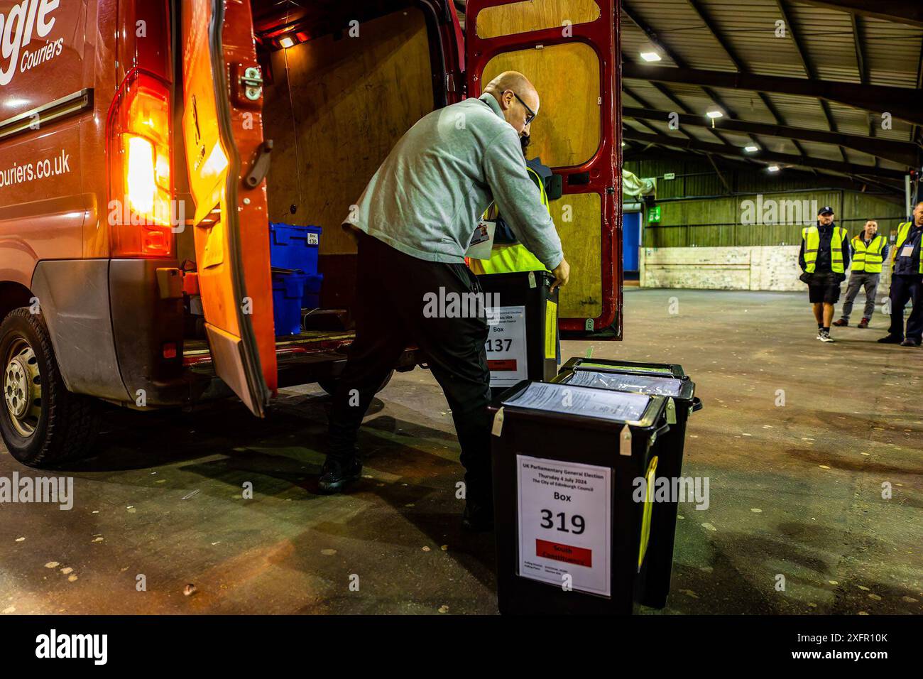 Edinburgh, United Kingdom. 04 July, 2024 Pictured: The first ballot ...