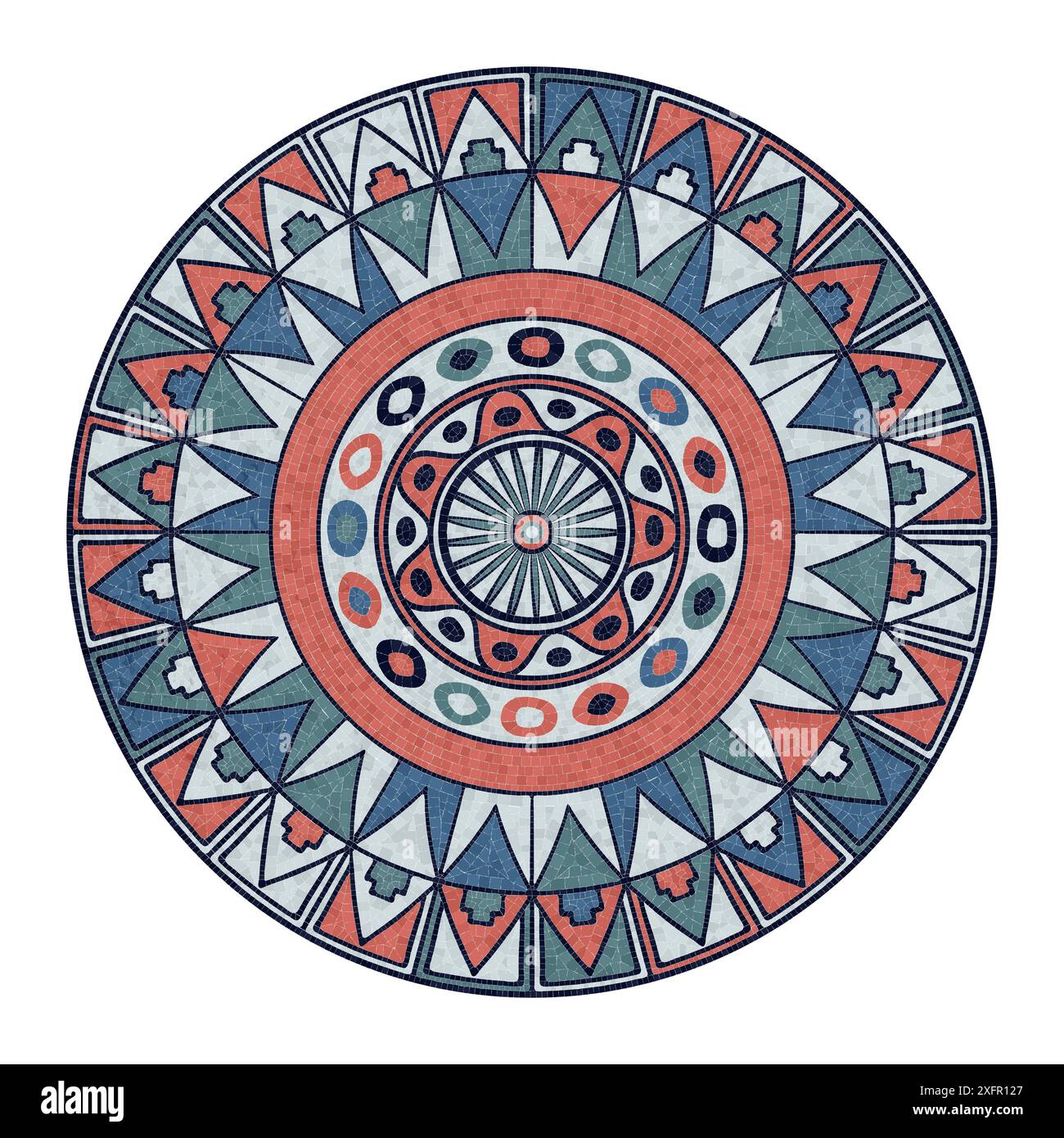 Circular tile pattern Cut Out Stock Images & Pictures - Alamy