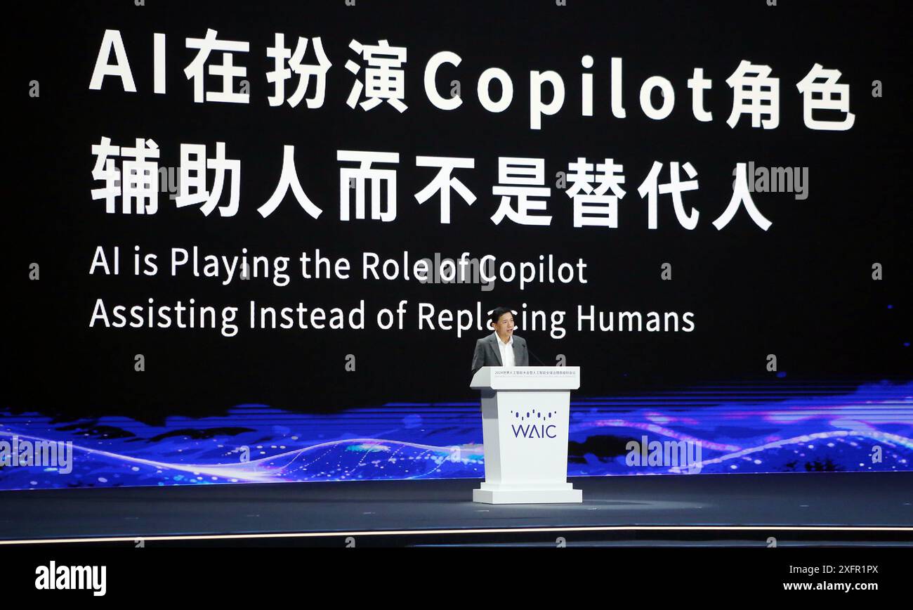 SHANGHAI, CHINA - JULY 4, 2024 - Robin Li, founder, chairman and CEO of ...