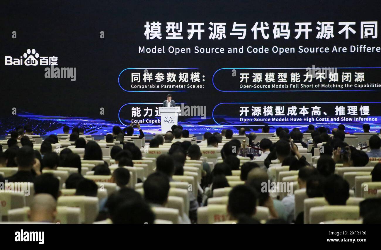 SHANGHAI, CHINA - JULY 4, 2024 - Robin Li, founder, chairman and CEO of ...