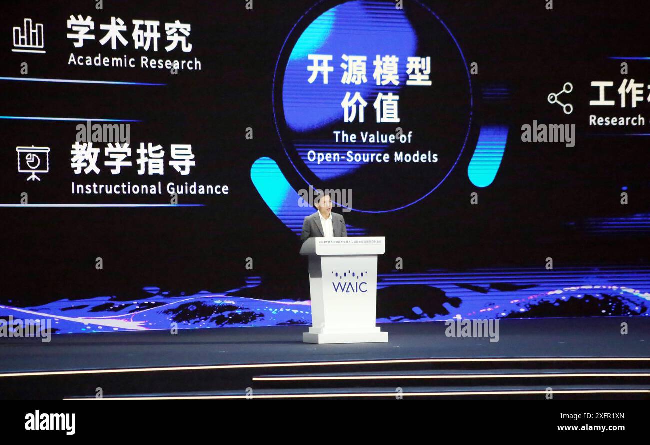 SHANGHAI, CHINA - JULY 4, 2024 - Robin Li, founder, chairman and CEO of ...