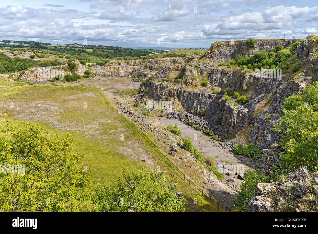 Minera Limeworks disused limestone quarry now a North Wales Wildlife ...