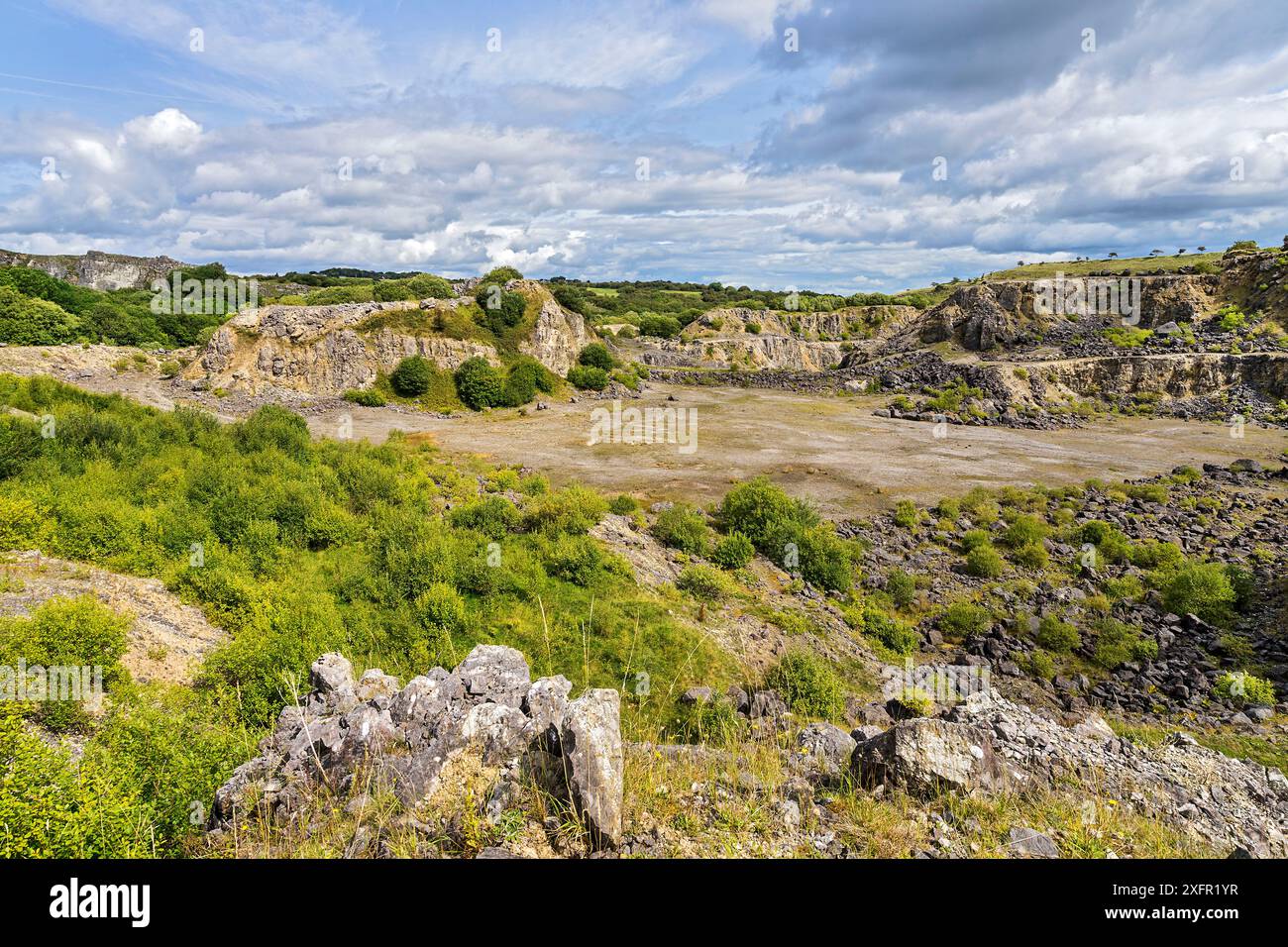 Minera Limeworks disused limestone quarry now a North Wales Wildlife ...