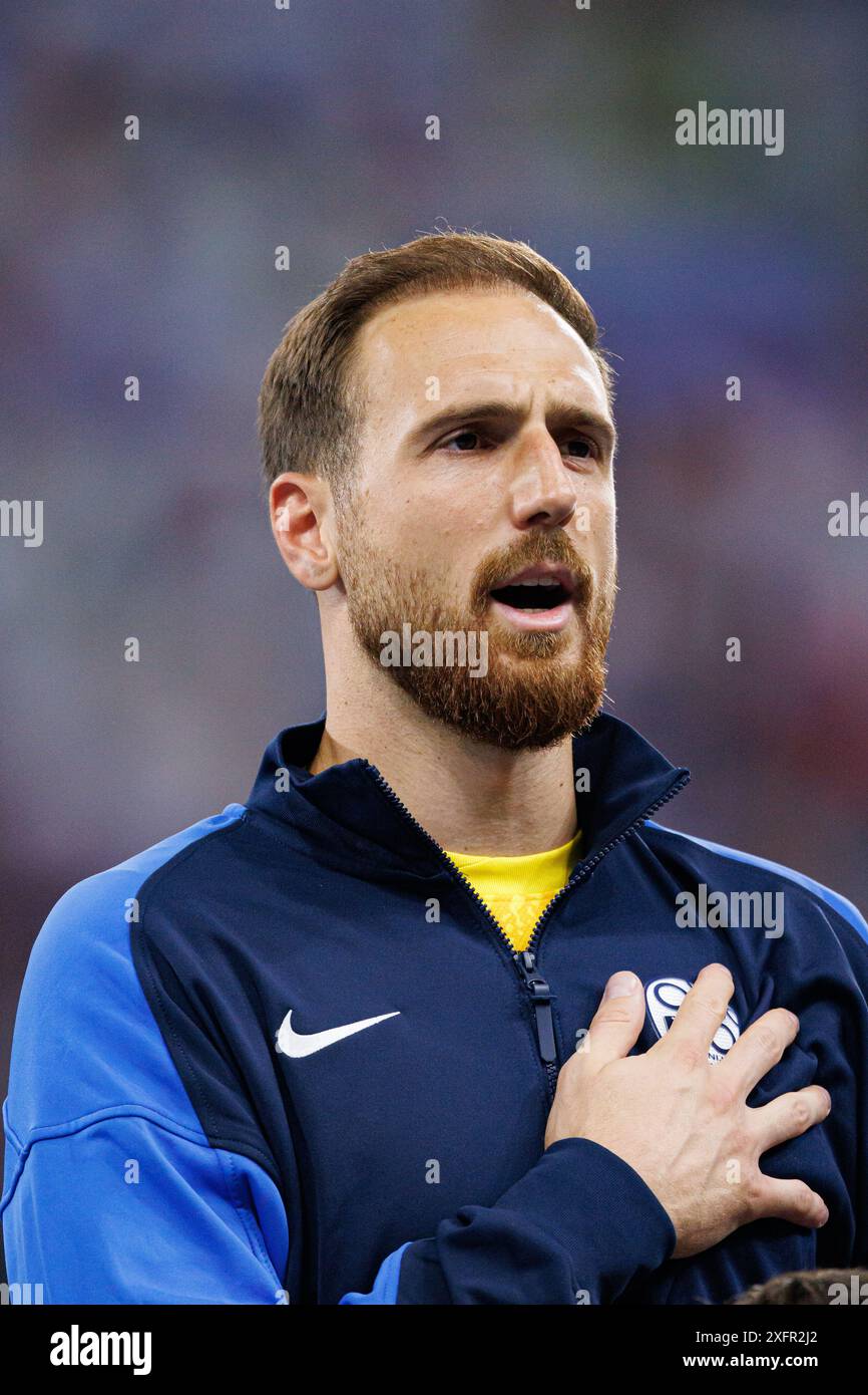 Jan Oblak seen during UEFA Euro 2024 Round of 16 game between national ...