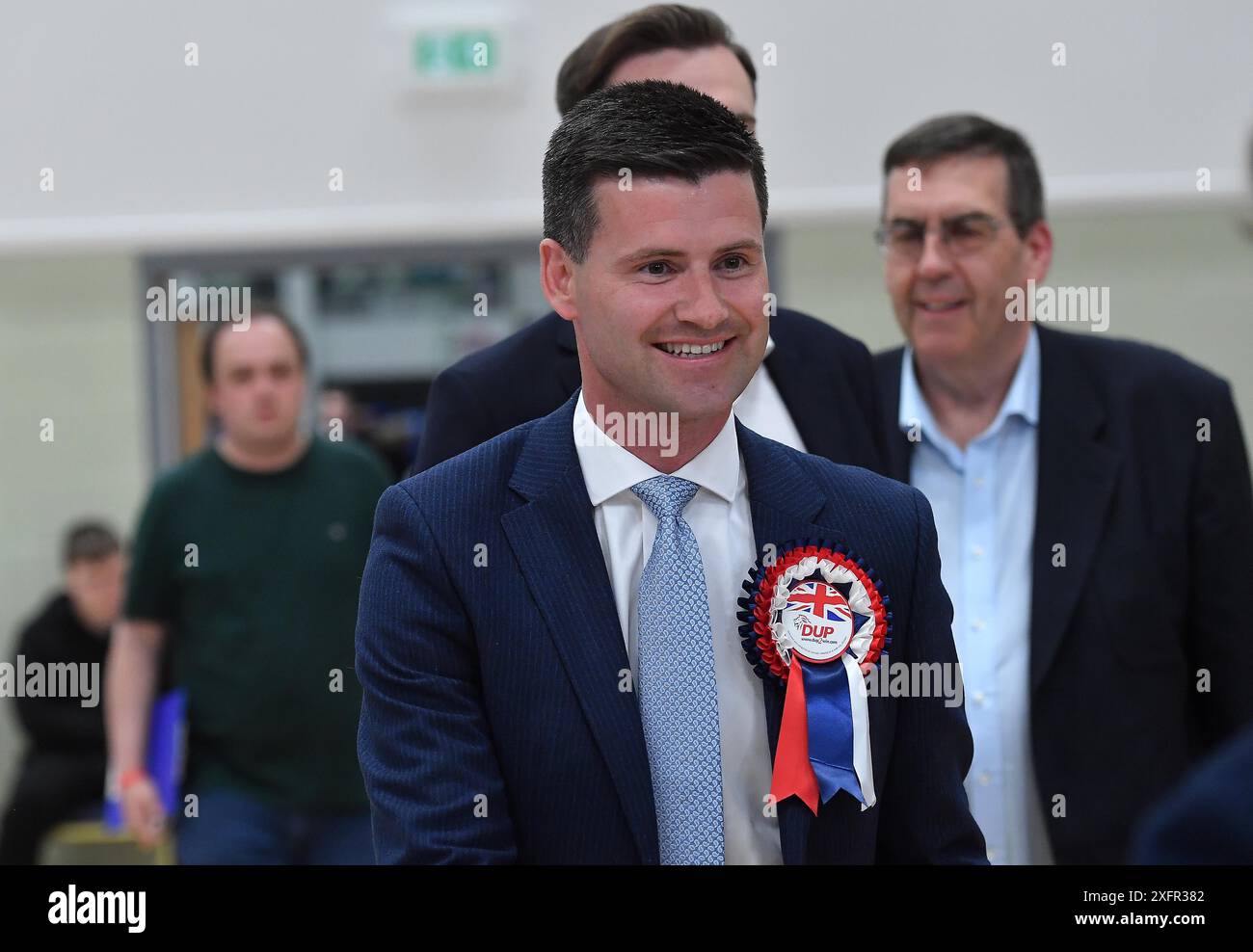 Jonathan Buckley, DUP candidate for the Lagan Valley constituency ...