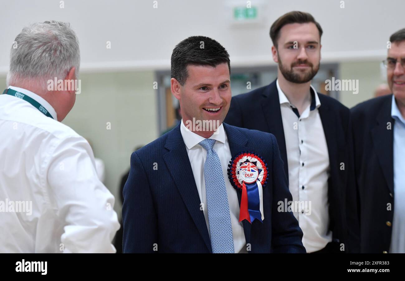 Jonathan Buckley, DUP candidate for the Lagan Valley constituency ...