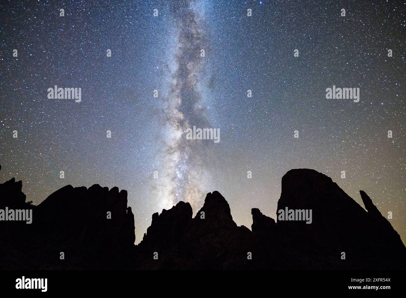 Milky Way over Kofa Queen Canyon, Kofa Mountains, Kofa National ...