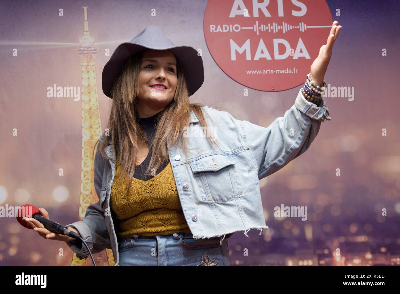 Villejuif, France. 4th July, 2024. Singers and radio TV presenters ...