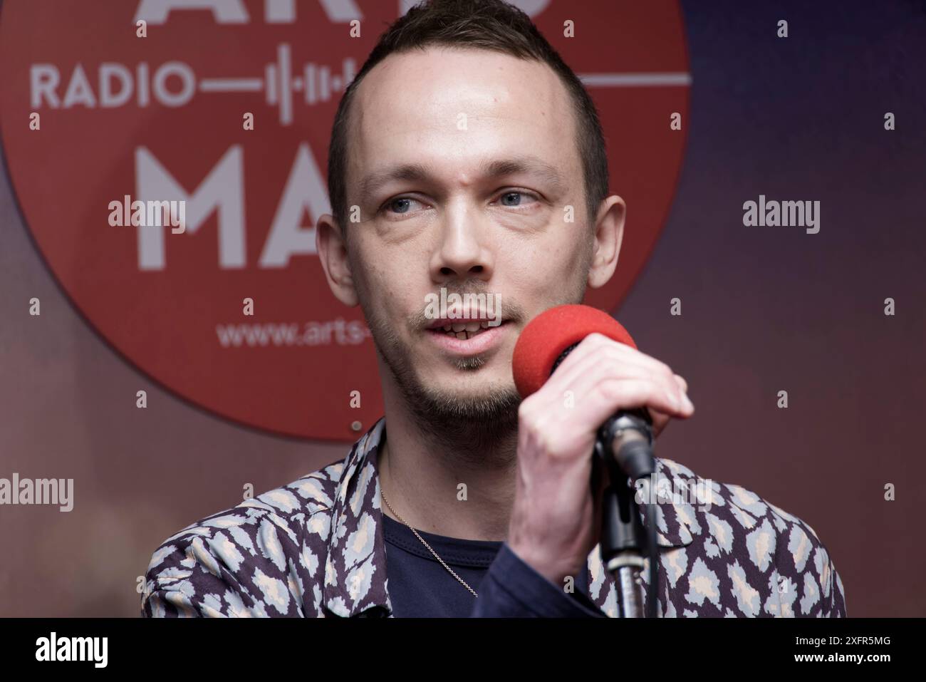 Villejuif, France. 4th July, 2024. Singers and radio TV presenters ...