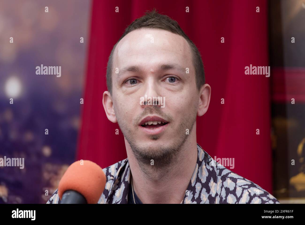 Villejuif, France. 4th July, 2024. Singers and radio TV presenters ...