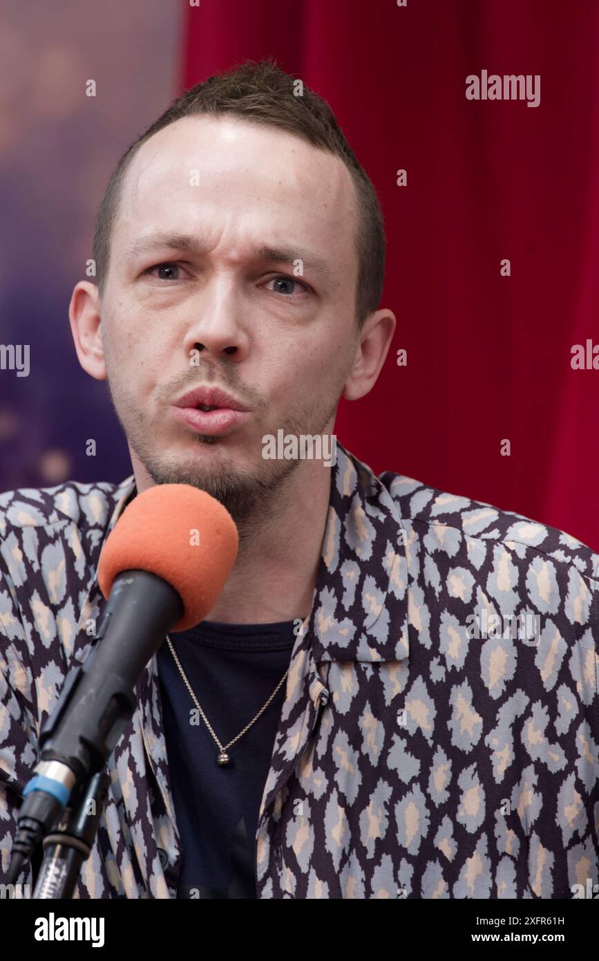 Villejuif, France. 4th July, 2024. Singers and radio TV presenters ...