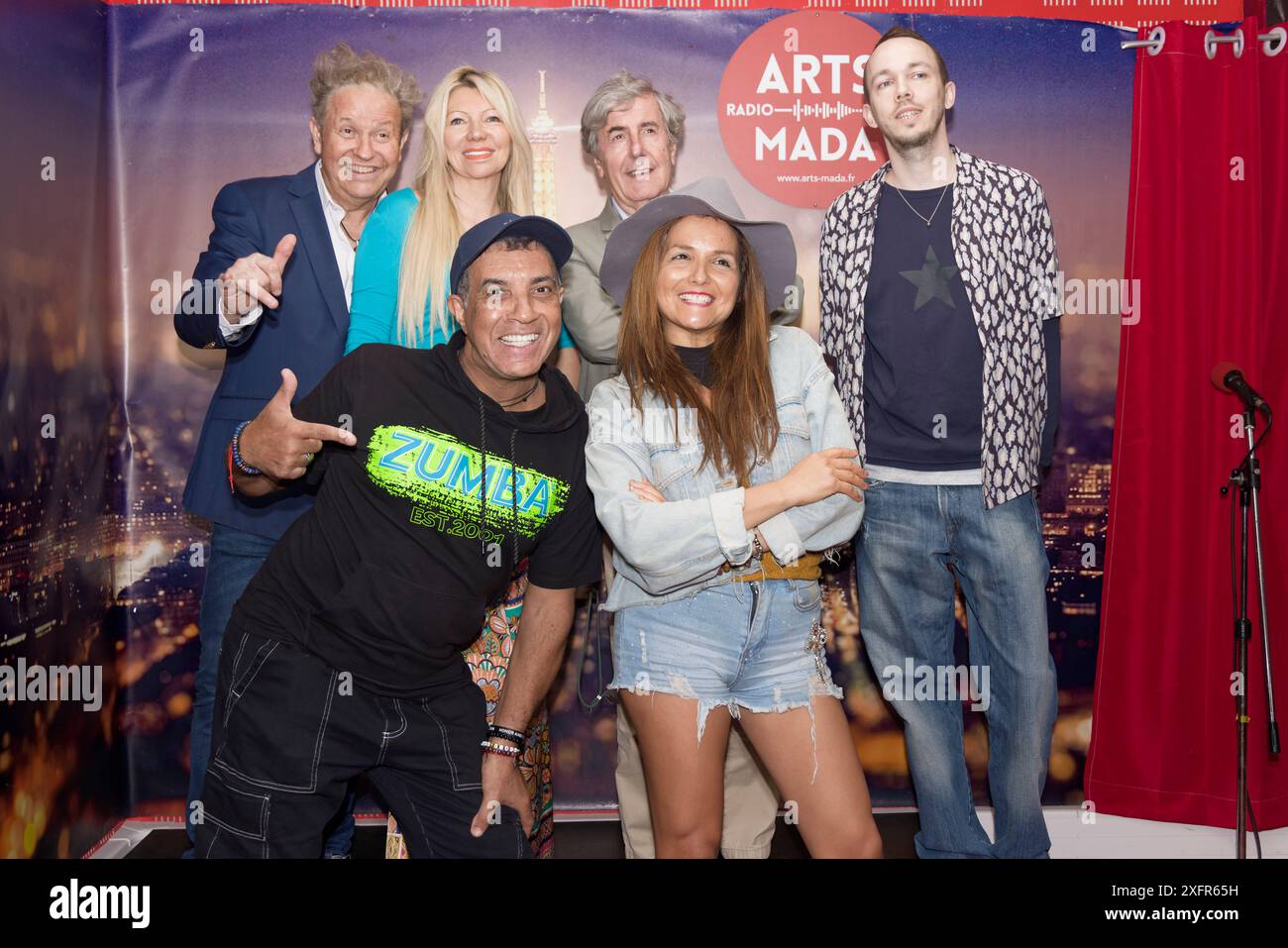 Villejuif, France. 4th July, 2024. (L-R) Christian Lebon, Nadine Rodd ...