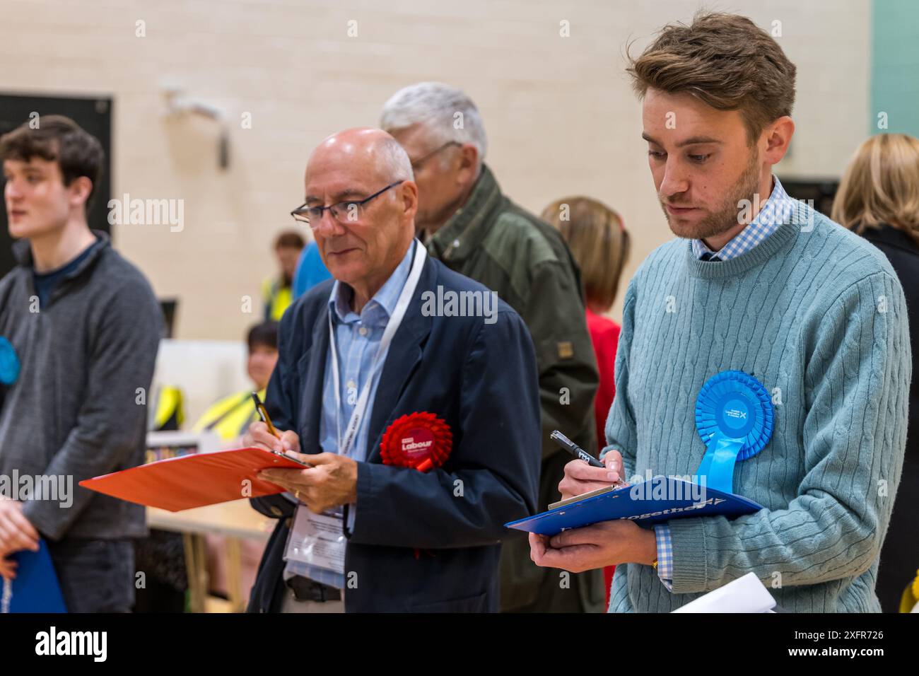 East Lothian, Scotland, UK, 04 July 2024. General Election count: the count takes place to ...