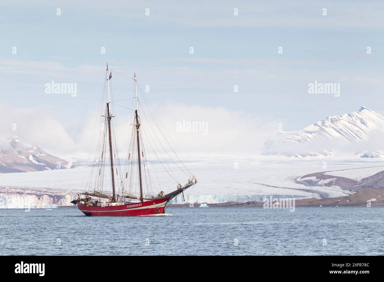S/V Noorderlicht, two-masted schooner, built in 1910 as light vessel ...