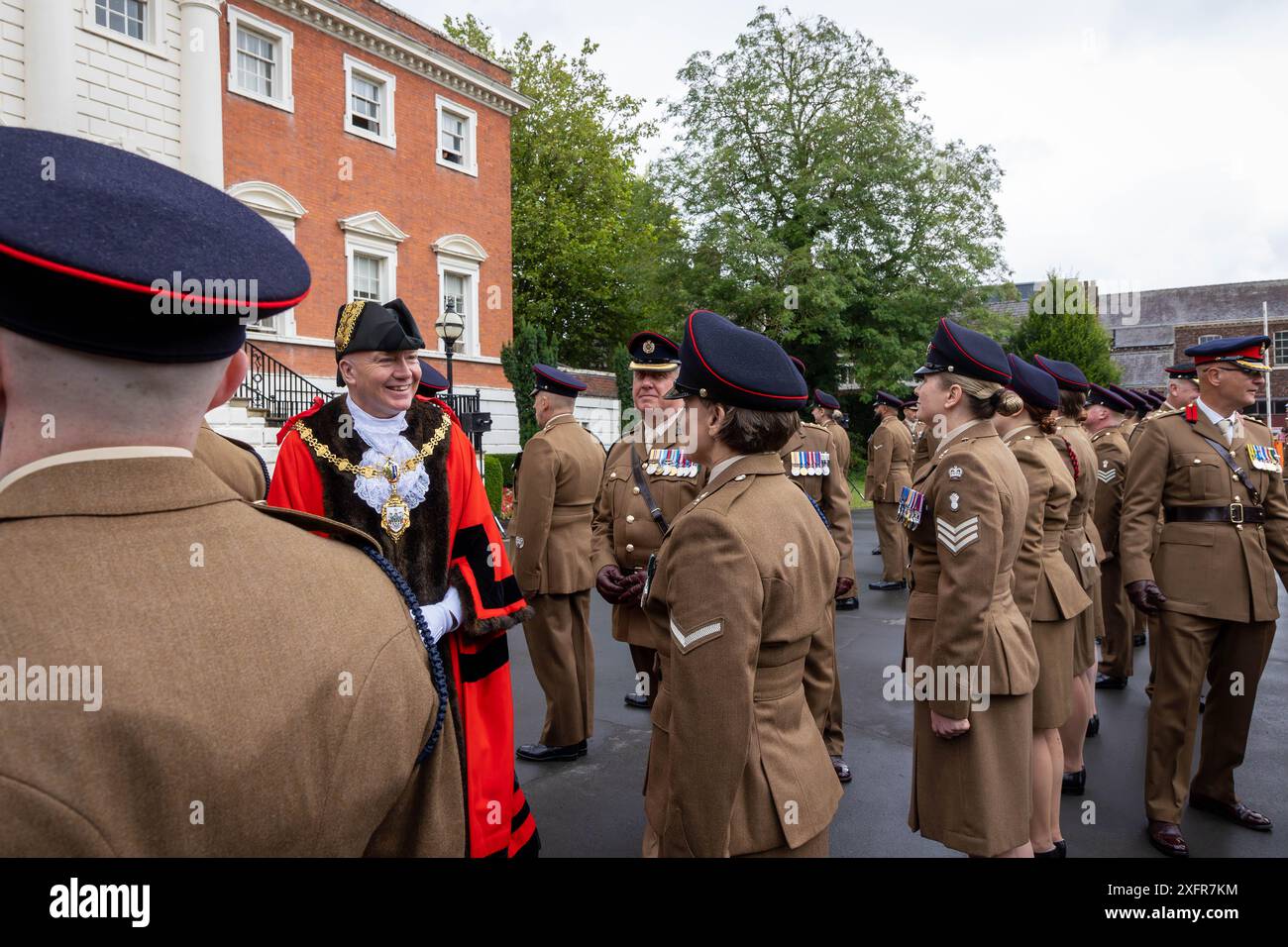 75 Engineers Regiment exercised their right as Freemen of the borough ...
