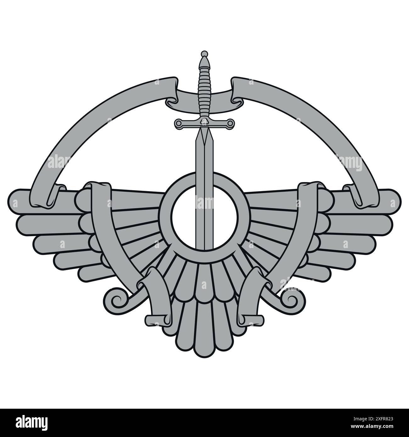 Vector design of Faravahar symbol, symbol of Zoroastrian religion ...