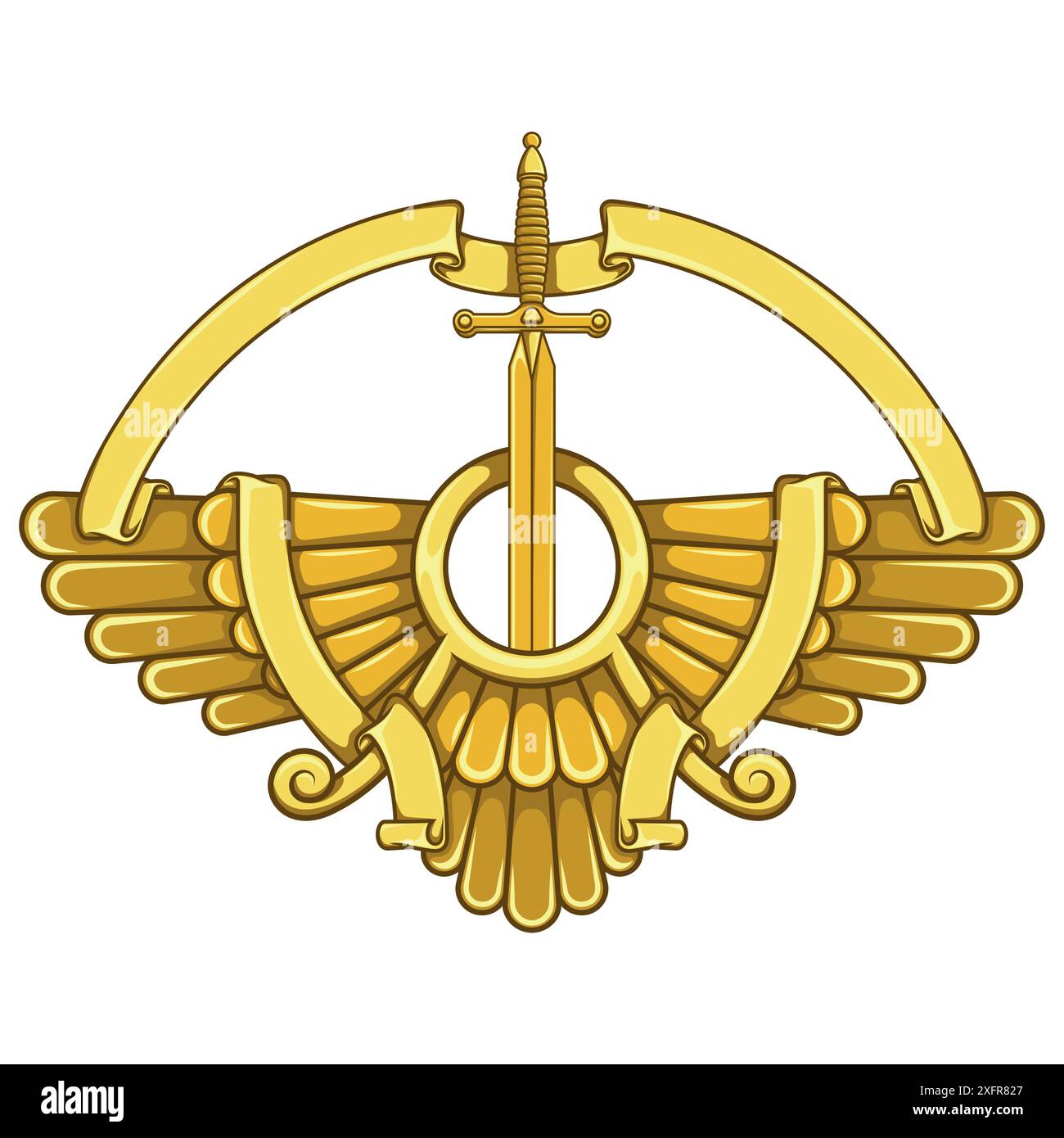 Vector design of Faravahar symbol, symbol of Zoroastrian religion ...