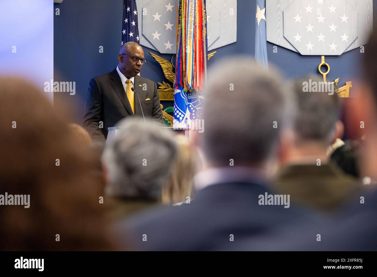 Secretary of Defense Lloyd J. Austin III hosts the Hall of Heroes ...