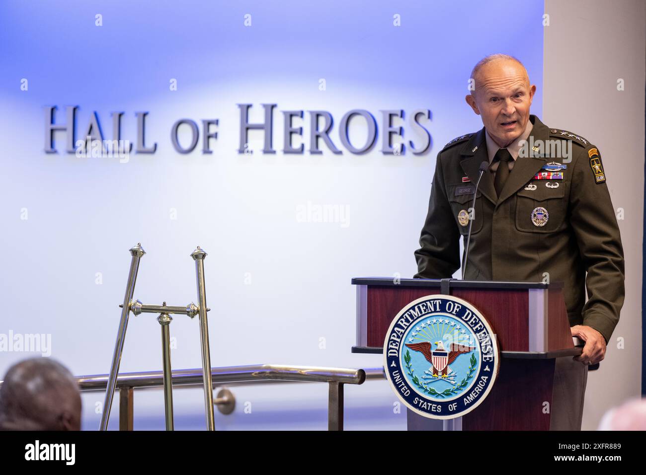 Secretary of Defense Lloyd J. Austin III hosts the Hall of Heroes ...