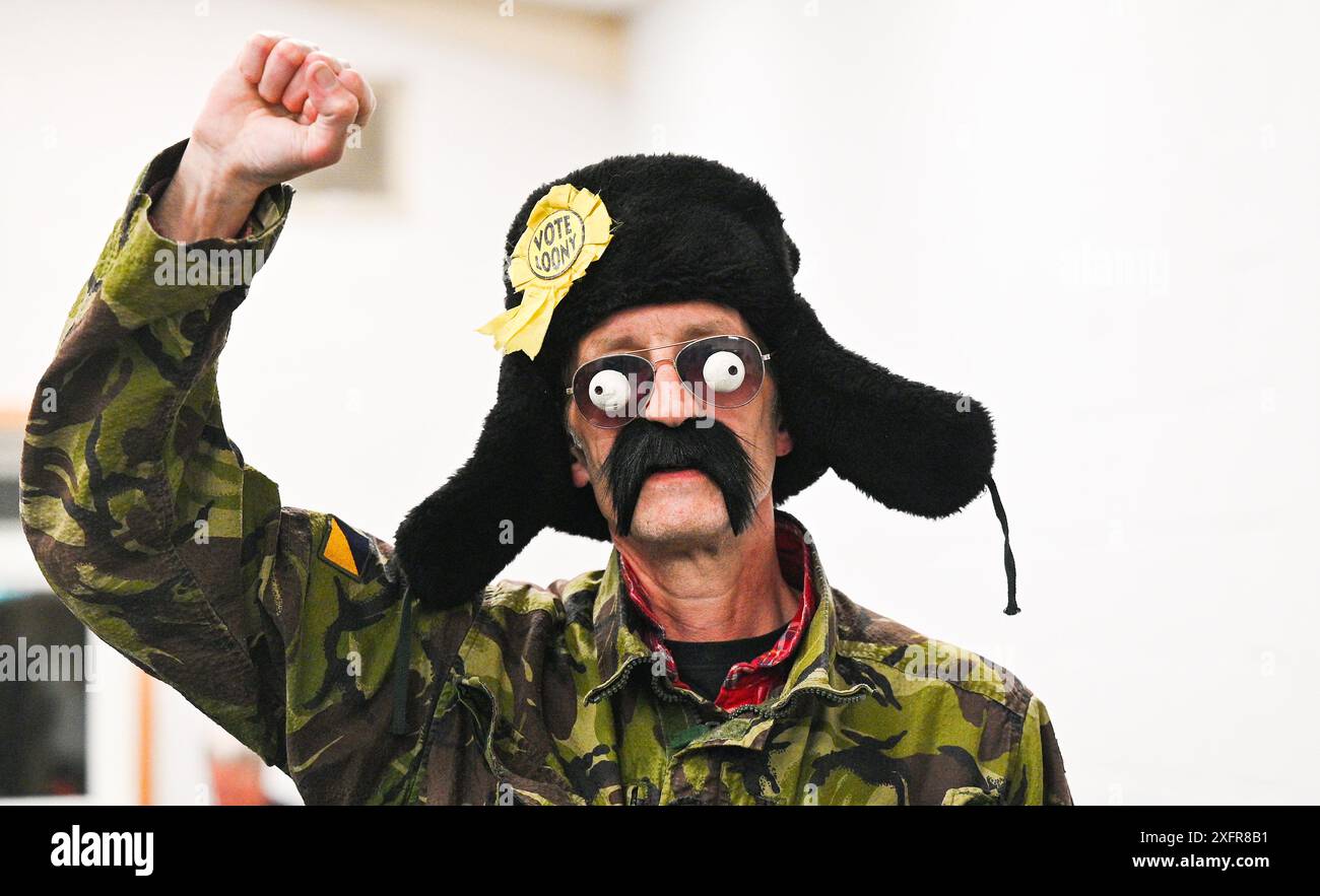 Brighton UK 4th July 2024 - Citizen Skwith of the Official Monster ...