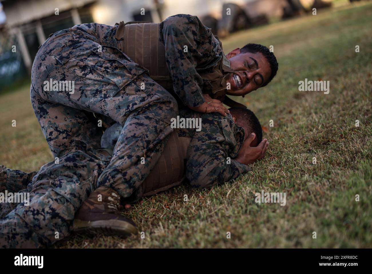 U.S. Marines with Marine Medium Tiltrotor Squadron (VMM) 363’s Martial ...