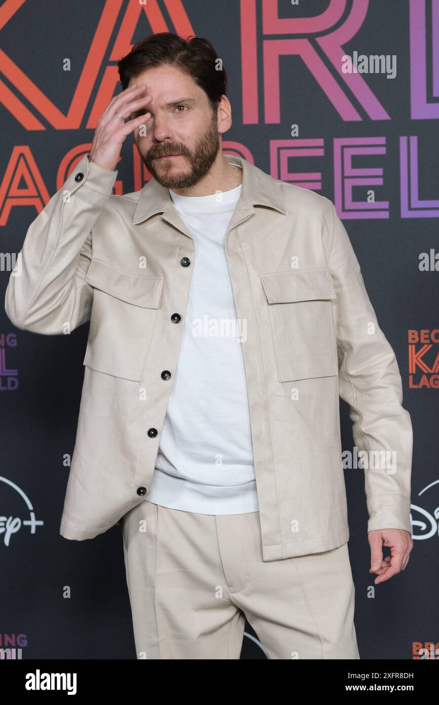 Actor Daniel Brühl attends to "Becoming Karl Lagerfeld" photocall at ...