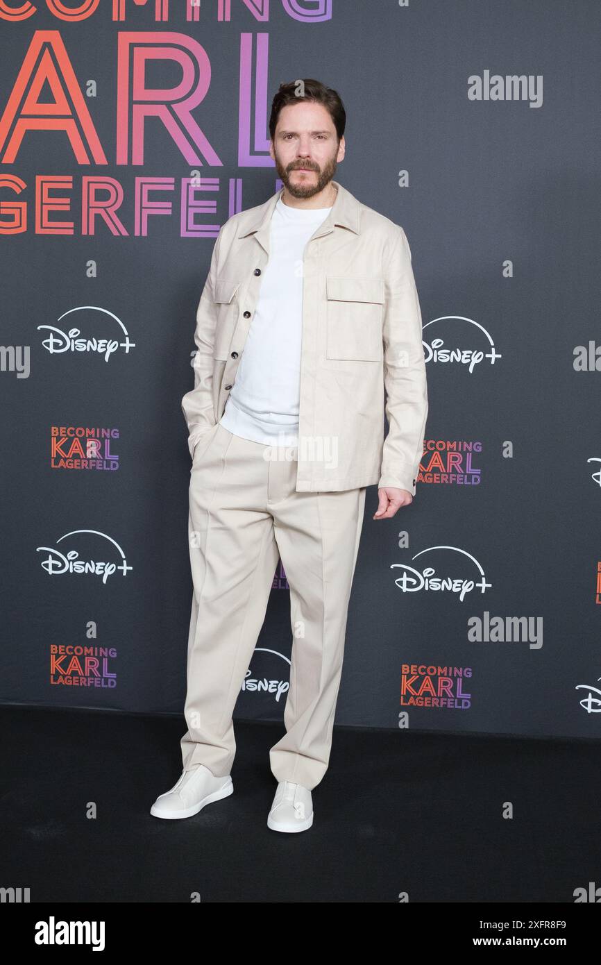 Actor Daniel Brühl attends to "Becoming Karl Lagerfeld" photocall at ...