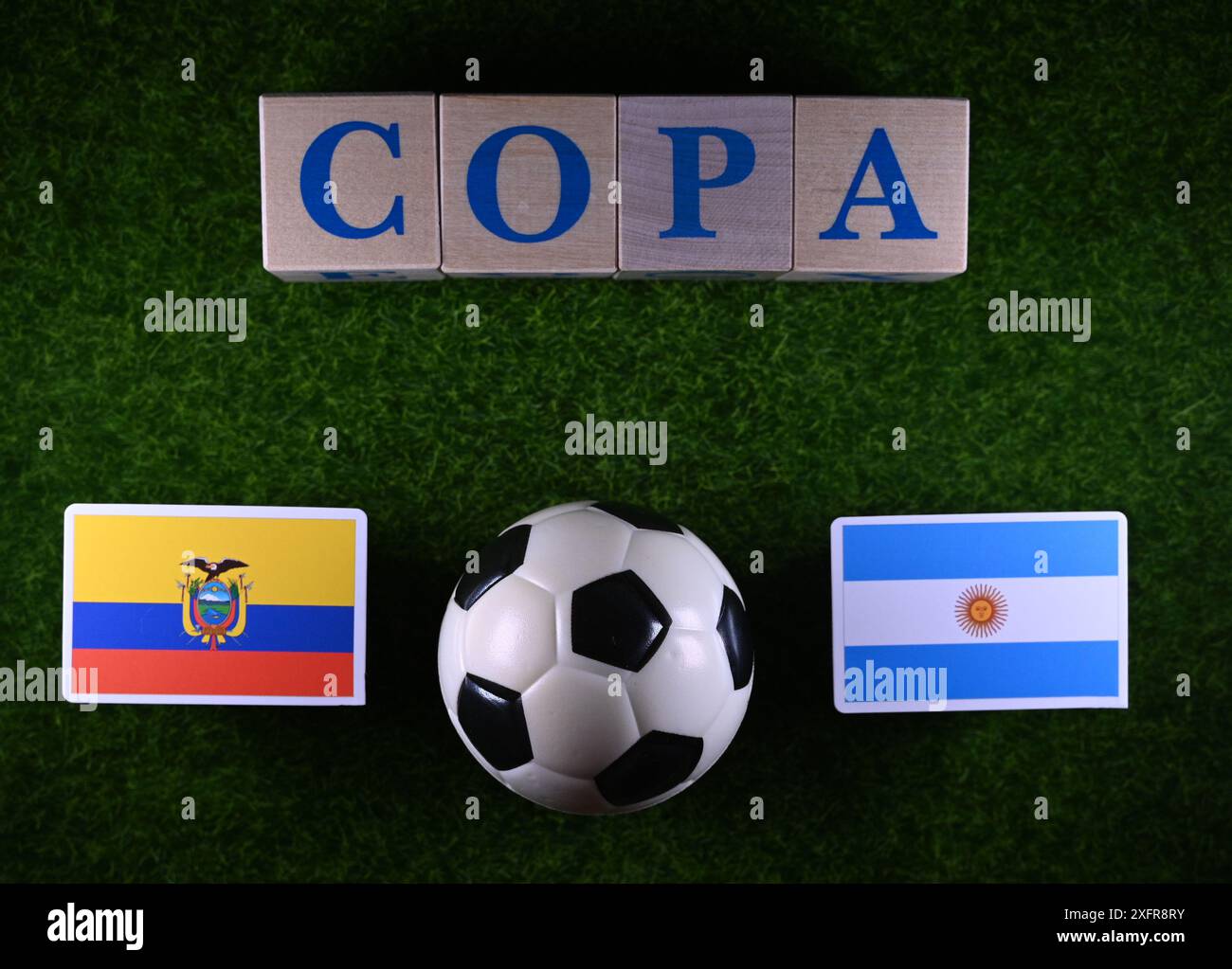 July 3, 2024, United States. Flags of the national teams participating ...