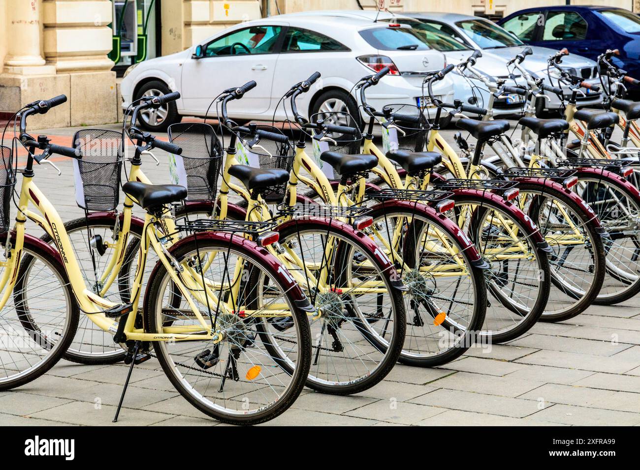 Europe, Romania. Bucharest. Bicycles. 2016-10-10 Stock Photo - Alamy