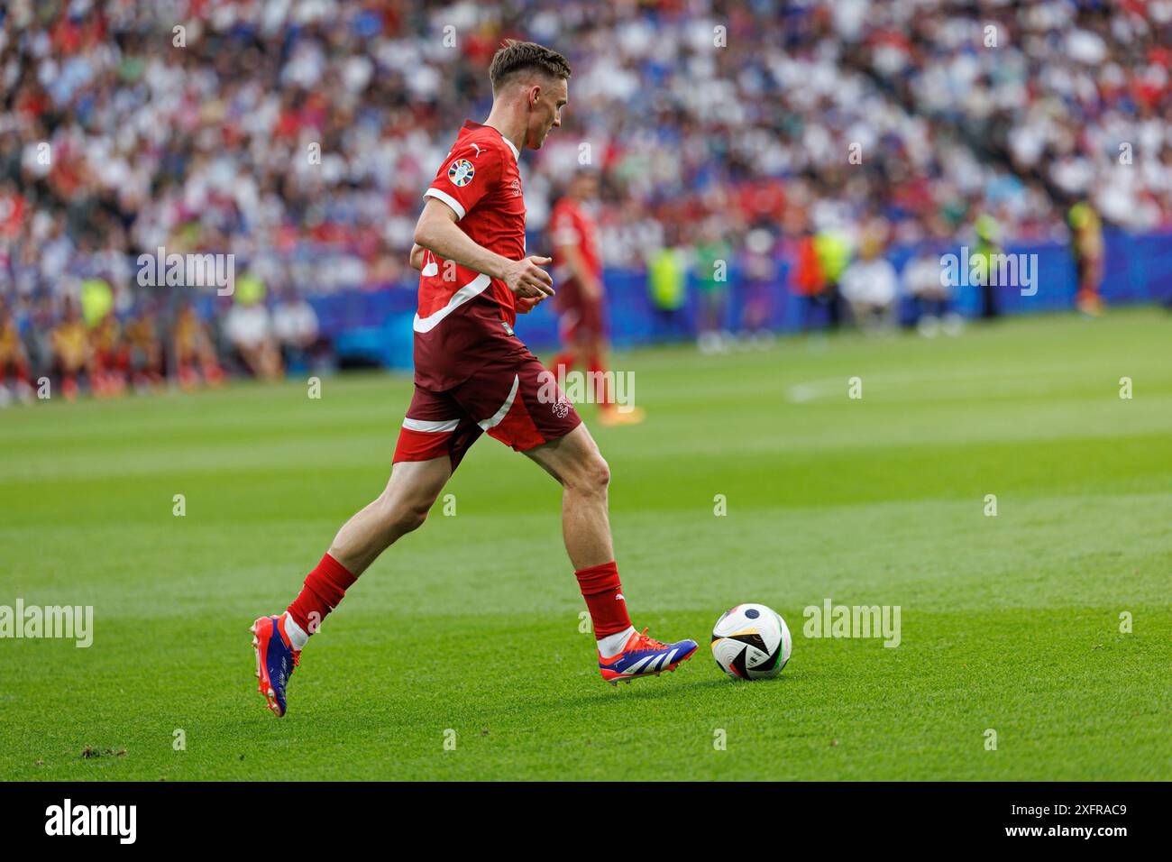 Michael Aebischer seen during UEFA Euro 2024 Round of 16 game between ...