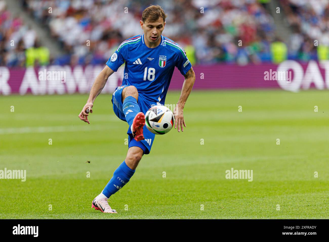 Nicolo Barella seen during UEFA Euro 2024 Round of 16 game between ...