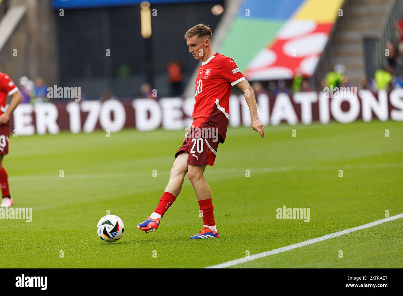 Michael Aebischer seen during UEFA Euro 2024 Round of 16 game between ...
