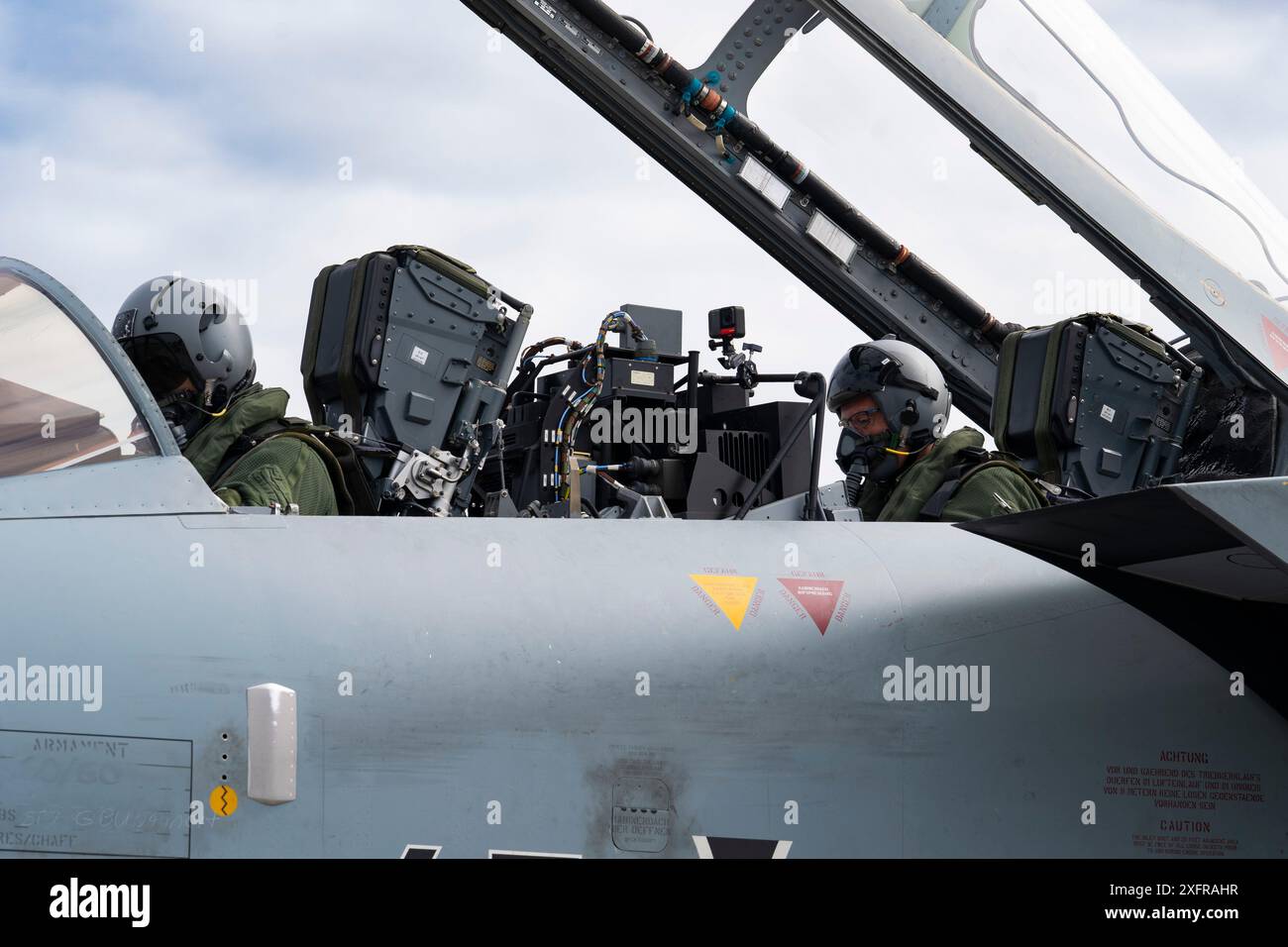 Lt. Gen. Ingo Gerhartz, chief of the German Air Force, right, and ...
