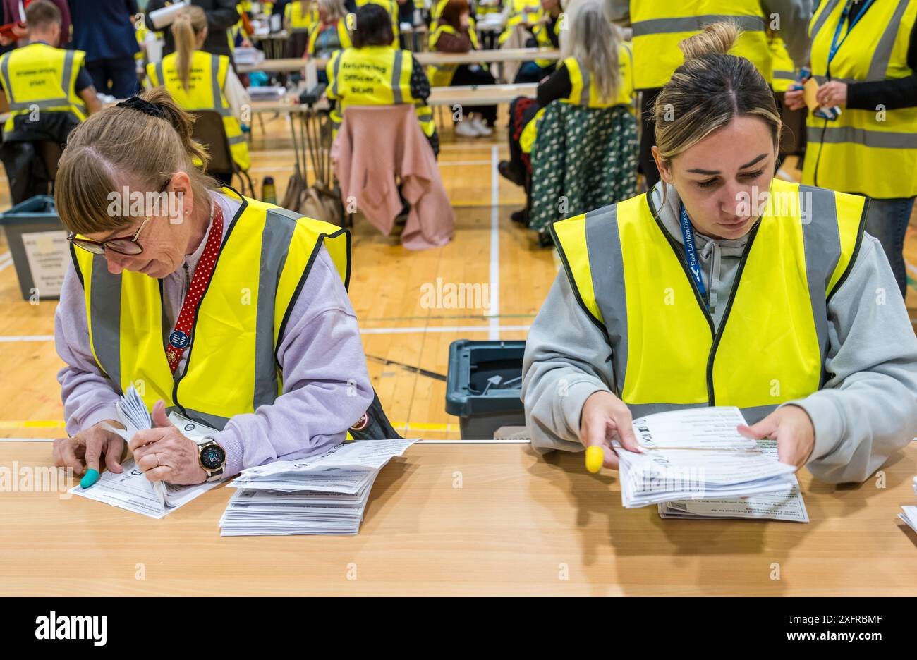 East Lothian, Scotland, UK, 05 July 2024. General Election count: the ...