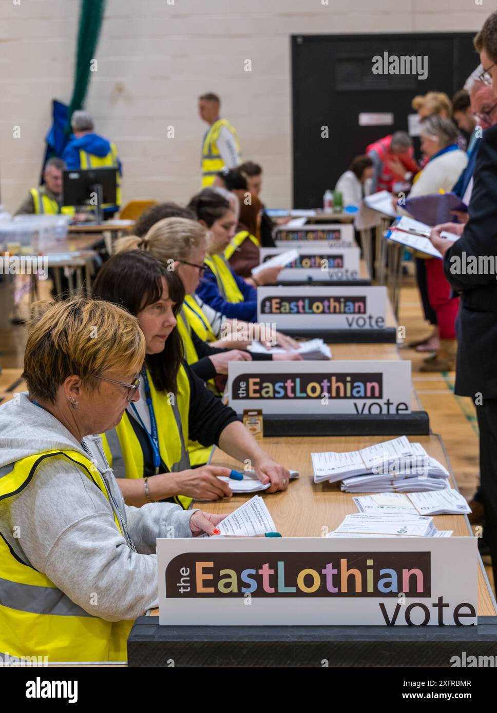 East Lothian, Scotland, UK, 05 July 2024. General Election count: the ...