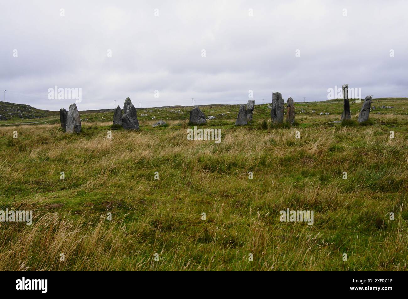 Callanish III Standing Stones on the west coast of Lewis in the Outer ...