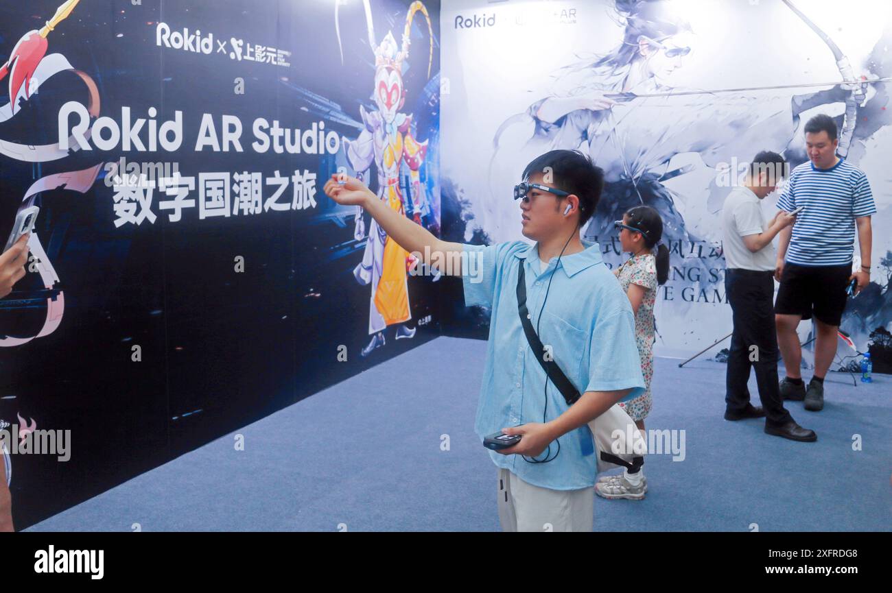 SHANGHAI, CHINA - JULY 4, 2024 - AR and VR games attract users to ...