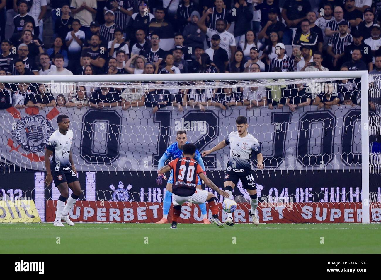 SP - SAO PAULO - 07/04/2024 - BRAZILIAN A 2024, CORINTHIANS x VITORIA - Corinthians player Hugo ...