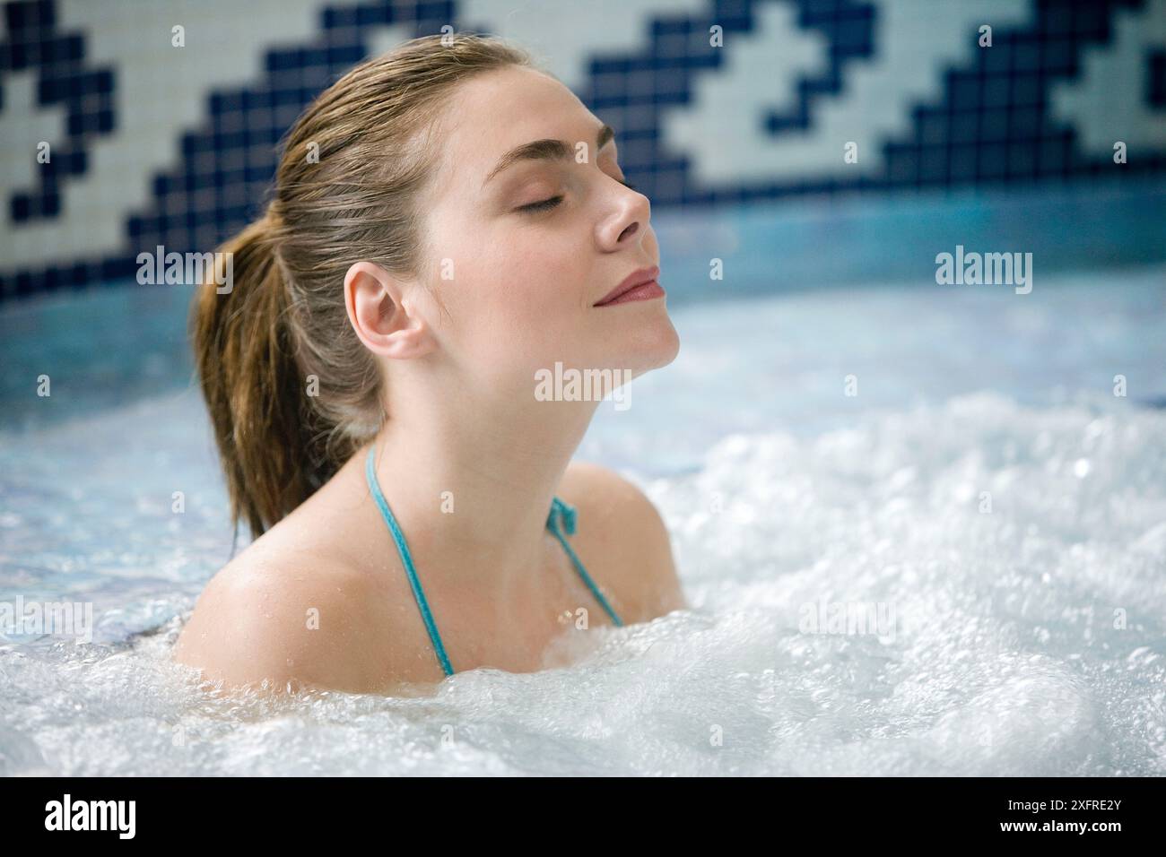 Therapeutic seawater pool (33ºC) with hydrojet, underwater massage jets ...