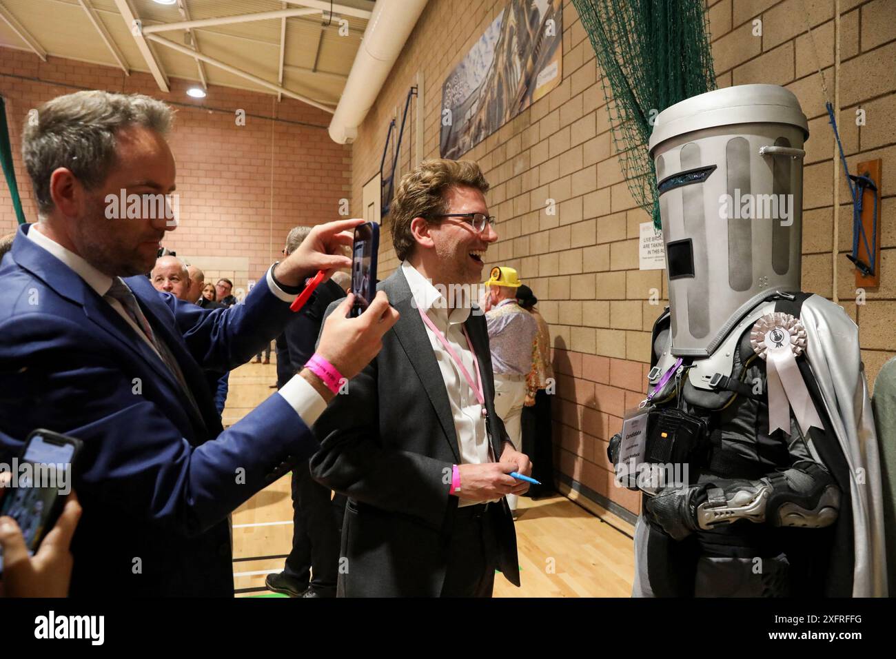 Count Binface speaks to the media at Northallerton Leisure Centre in ...